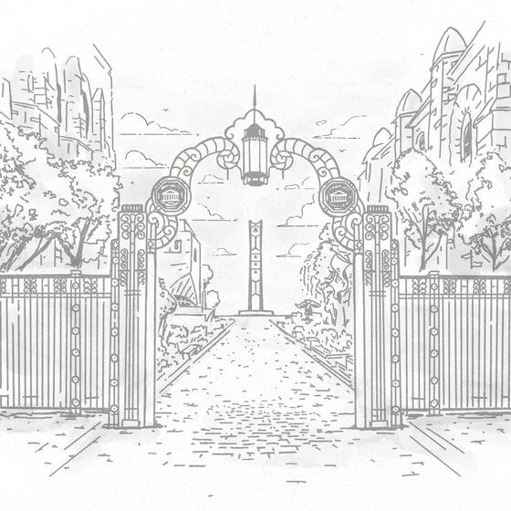 gates of heaven coloring page